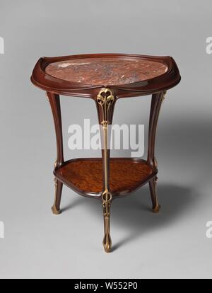 The top of a stained wood table Stock Photo - Alamy