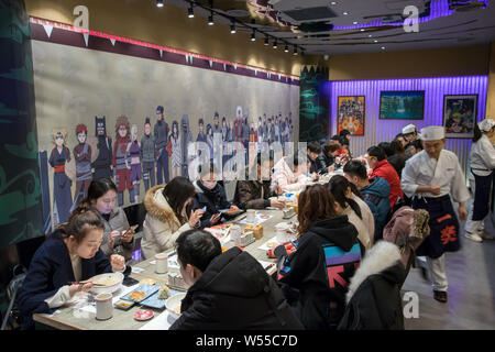 Chinese customers and manga fans dine in the world's first licensed ...