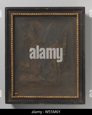 Relief of colored plaster, anonymous, c. 1700 - c. 1799 One of six ...