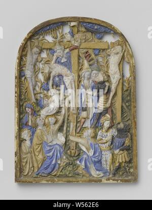Christ on the cross with Maria, Johannes and Maria Magdalena Stock ...