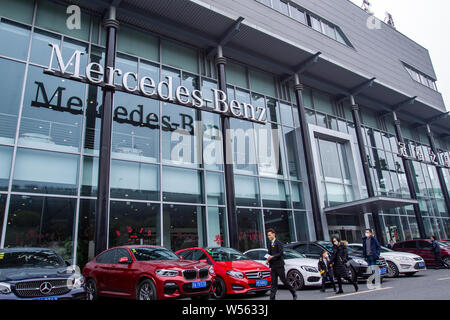 --FILE--View of a 4S dealership store of Mercedes-Benz in Shanghai ...