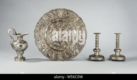 Galvanoplastic reproduction of a jug with representations of the four ...