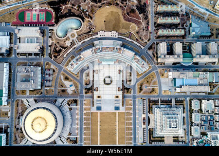 Aerial view of the headquarters of Chinese multi-level marketing ...