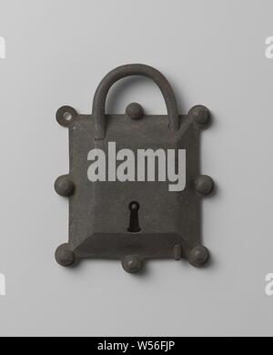 Padlock, c. 1400 - c. 1950 A simple padlock without a key. iron (metal ...