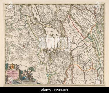 Map of the Biesbos river area, Nicolaes Visscher (I), 1680 - 1690 Map ...