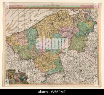 Coat of arms map of Flanders (right page), Representation des estats du ...