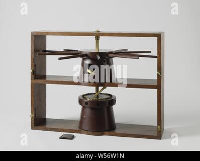 Model of a Double Capstan, Model of a double capstan in a wooden frame ...