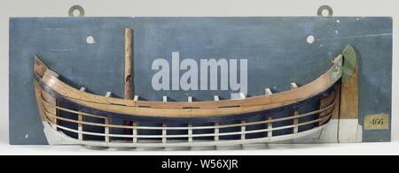 Half Model of a Dutch Smack, anonymous, 1780 - 1820 ship model. half ...