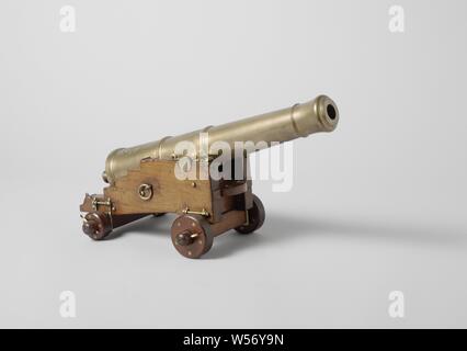 Model of an 18-pounder gun on a gun carriage Model of an 18-pounder gun ...