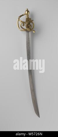 Saber with sheath, Saber with sheath. The saber has a copper hilt and ...