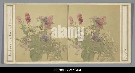 flower still life, Adolphe Braun, 1850 - 1880. Reimagined by Gibon ...