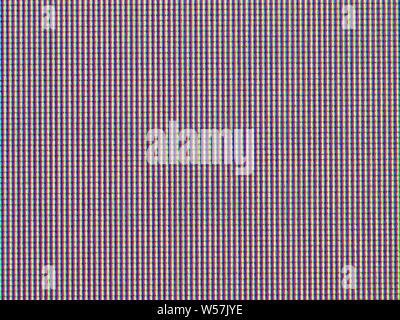 Light photomicrograph of a mobile LCD screen seen through a microscope ...