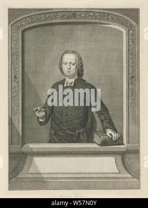 Portrait of Jan Hendrik Vorstius, Jacob Houbraken, after Johannes ...