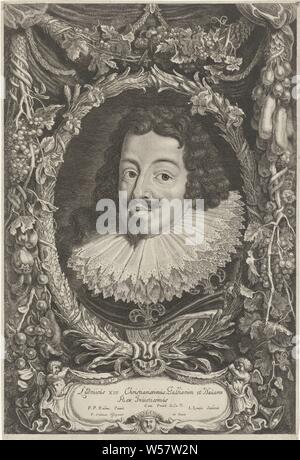 Portrait of Louis III, king of France. Portrait of Louis III, king of ...