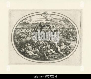 Neptune with nereids and tritons: the element water Aqua (title on ...