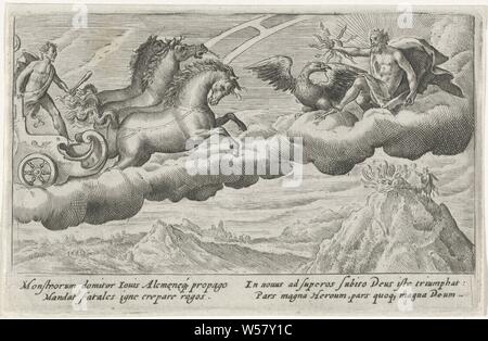 Apotheosis of Hercules, Crispijn van de Passe (I), 1602 - 1607 print ...