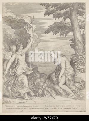 Religion is saved by Spain, Giulio Fontana, After Titian, 1553 - 1582 ...