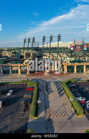 Comerica Park Baseball stadium Detroit Michigan MI home to the Detroit ...