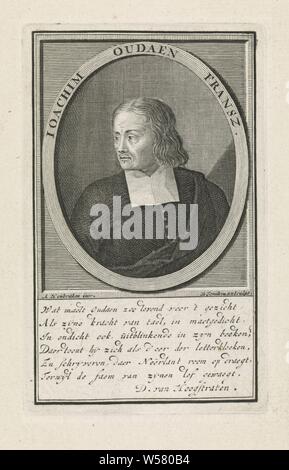 Portrait of Joachim Oudaan, Dirk Jongman, After A. Houbraken, 1709 ...