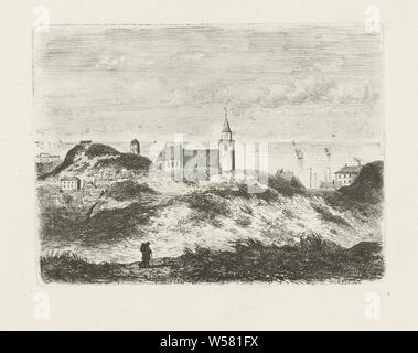 View of Scheveningen, Joseph Hartogensis, in Or Before 1855 print The ...