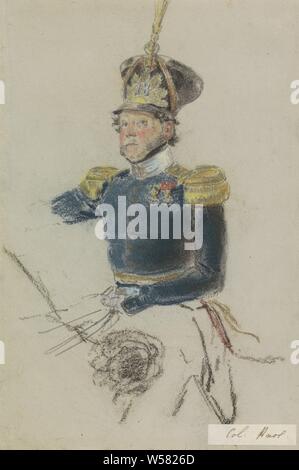 Portrait of Colonel Knol, on horseback, Jacob Joseph Eeckhout, 1803 ...