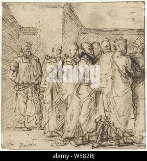 Study for the consecration of the apostles, Nicolas Poussin, 1642 ...