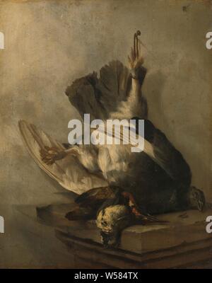 Still life with woodpecker and snipes 1655 by Cornelis Lelienbergh ...