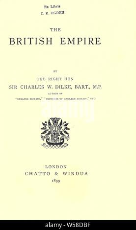 SIR CHARLES WENTWORTH DILKE Stock Photo - Alamy