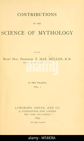 Friedrich Max Muller Stock Photo - Alamy