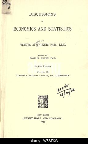 FRANCIS AMASA WALKER (1840-1897) ECONOMISTA AMERICANO Stock Photo - Alamy