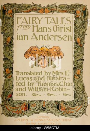 The Fairy Tales of Hans Christian Andersen, book title page by May ...