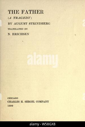 The father : (a tragedy) : Strindberg, August, 1849-1912 Stock Photo ...