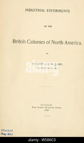 "The British colonies in North America." Map shows important landmarks ...