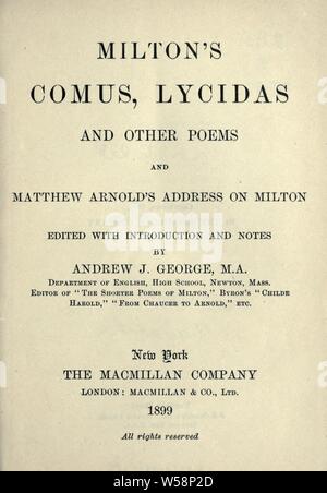 Comus by John Milton (1608-1674). Caption reads: Sabrina fair, listen ...