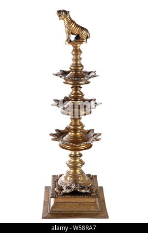 Kerala Traditional Lamp-Deepasthambham Stock Photo - Alamy