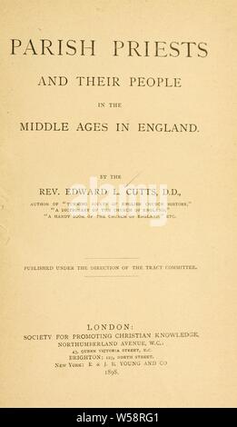 *Parish Priests and Their People in the Middle Ages in England* (1898 ...
