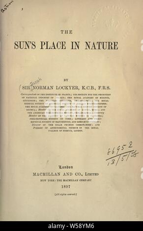 Joseph Norman Lockyer (1836-1920). English spectroscopist and ...