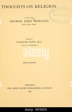 George John Romanes (1848-1894), wrote two pioneering books on ...