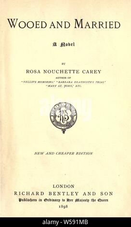 8 of 'Wooed and Married. A novel' Stock Photo - Alamy