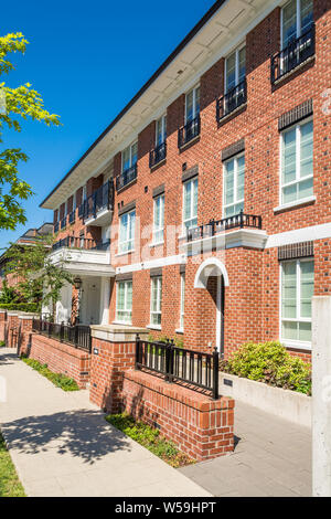 Modern brick residential building, apartment building, residential ...