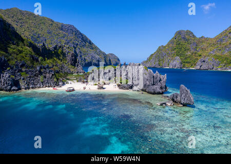 Aerial view of Tapiutan Island,El Nido,Palawan,Philippines Stock Photo ...