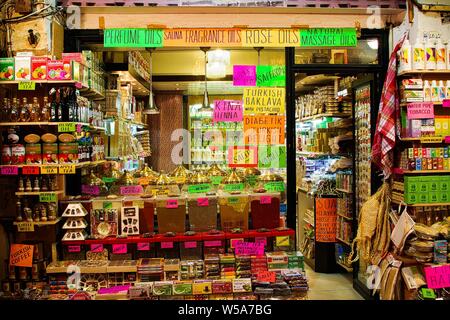ISTANBUL, TURKEY - FEBRUARY 24. 2009: Galata bridge over Bosphorus with ...