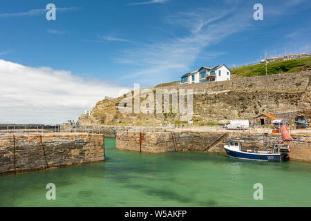 Part of Portreath Harbour, Cornwall, UK Stock Photo - Alamy