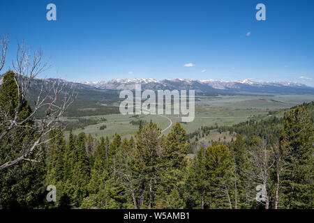 Galena Summit along Idaho State Highway 75 in the Sawtooth National ...