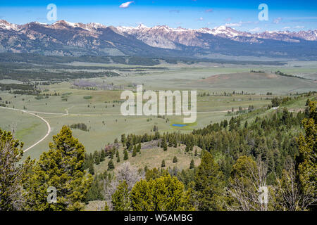 Galena Summit along Idaho State Highway 75 in the Sawtooth National ...