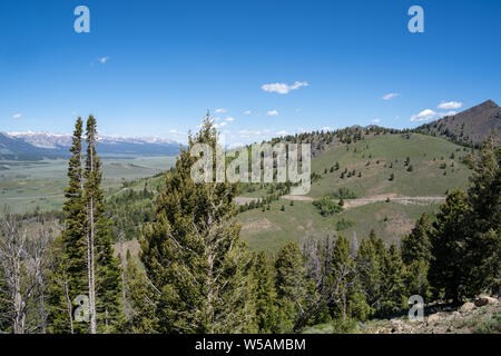 Galena Summit along Idaho State Highway 75 in the Sawtooth National ...