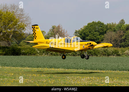 Pazmany PL-2 G-OPAZ landing at Sturgate Airfield Stock Photo - Alamy