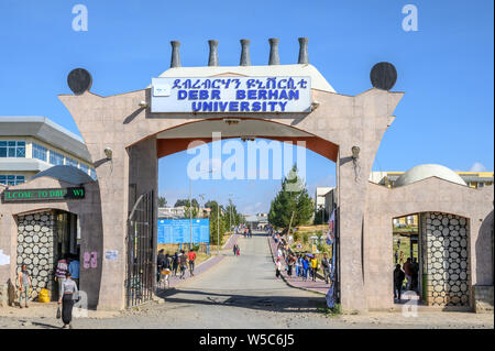 The campus of Debre Berhan University, Debre Berhan, Ethiopia Stock ...