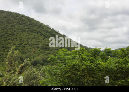 Beautiful view of the mountain range of Talamalai Reserve Forest, Hasanur, Tamil Nadu ...