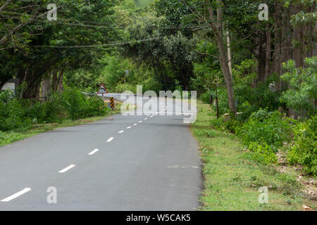 Beautiful Ghat road along the mountain range of Talamalai Reserve ...